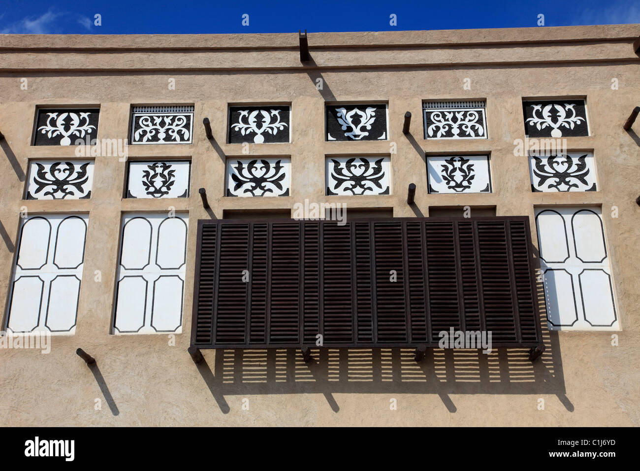 United Arab Emirates, Dubai, Shindagha area, traditional architecture ...