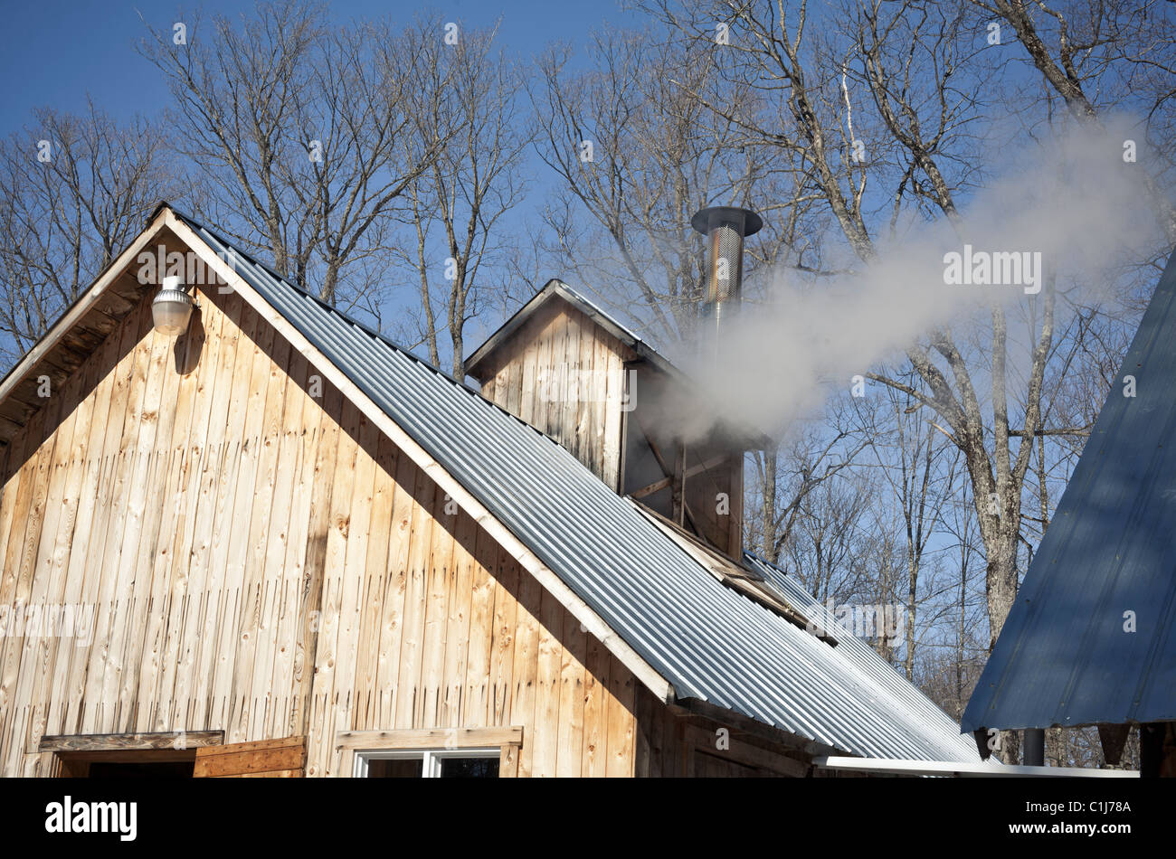Sugar shack, Beauce, Quebec, Canada Stock Photo - Alamy