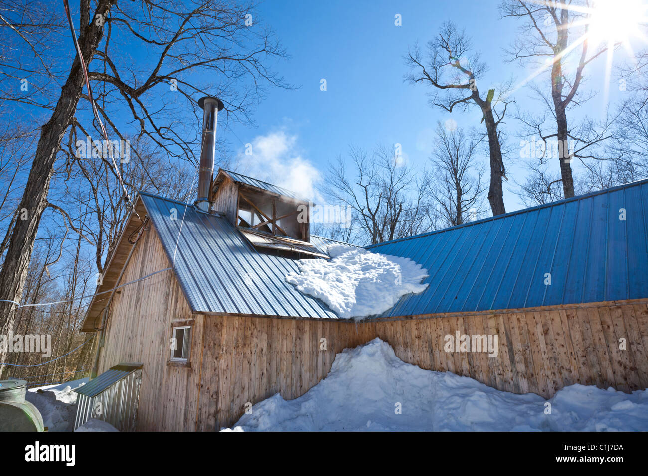Sugar shack, Beauce, Quebec, Canada Stock Photo - Alamy