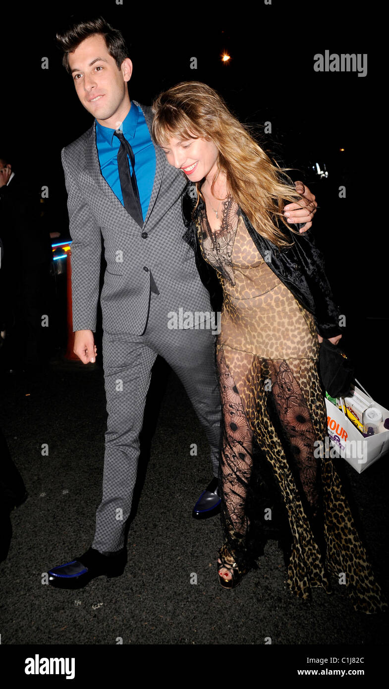 Mark Ronson and Josephine de La Baume The Glamour Awards 2009 held at ...