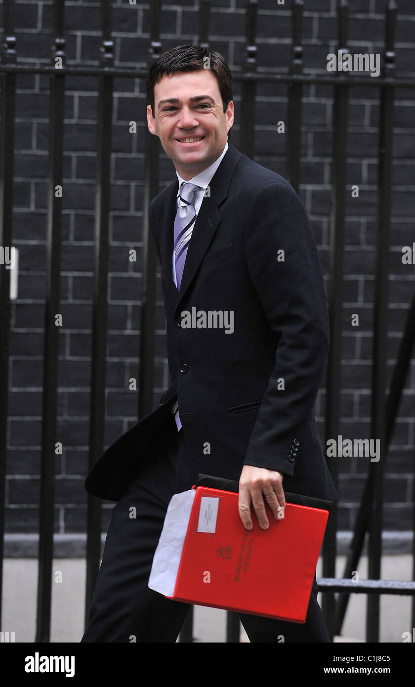 Andrew Burnham Ministers arrive at 10 Downing Street for a cabinet ...