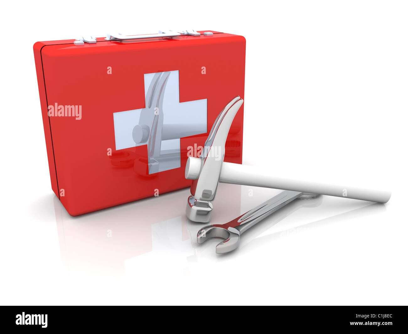 Construction First aid Stock Photo - Alamy