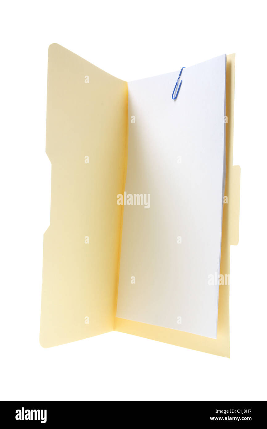 Folder with paperclip hi-res stock photography and images - Alamy