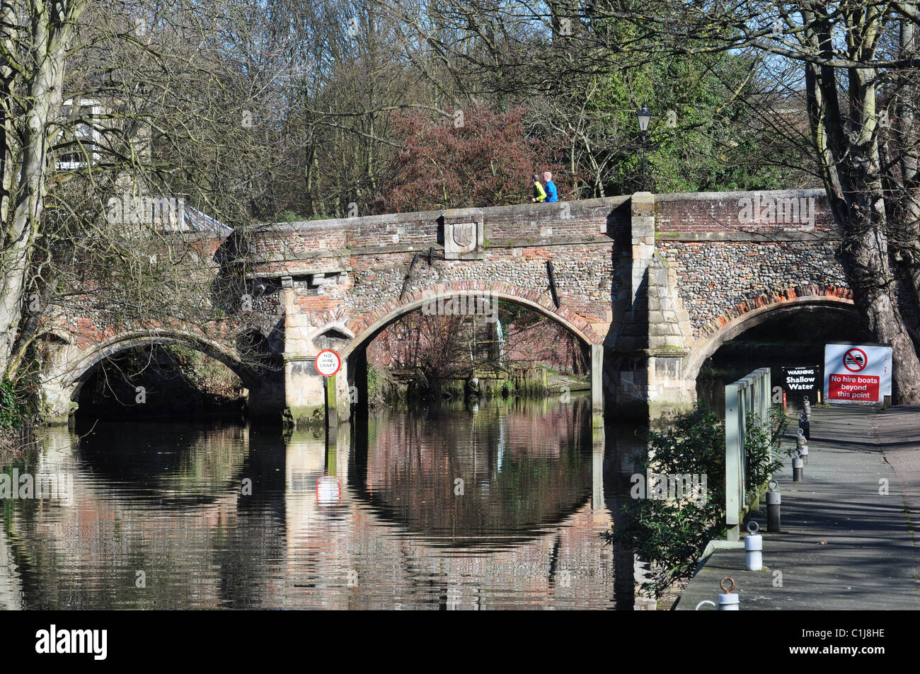Bishop Bridge, Norwich Stock Photo - Alamy