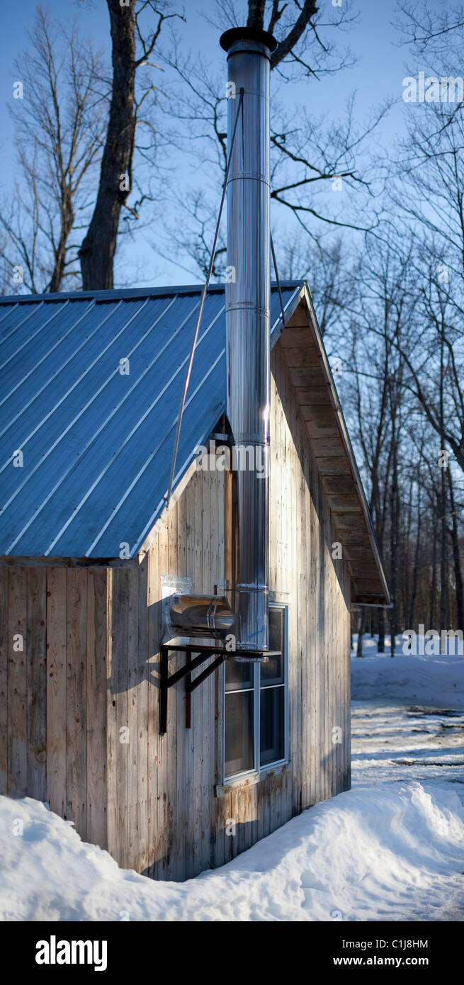 Sugar shack, Beauce, Quebec, Canada Stock Photo - Alamy