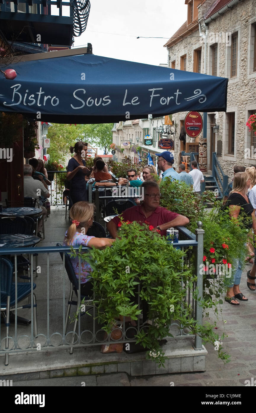 Quebec City, Quebec, Canada. Rue la Montagne, Old City Stock Photo - Alamy