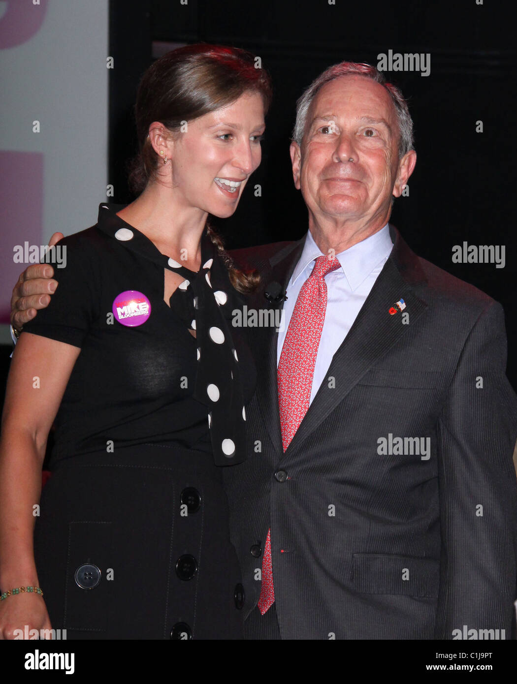 Mayor Michael Bloomberg and his daughter, Emma Bloomberg at the Women ...