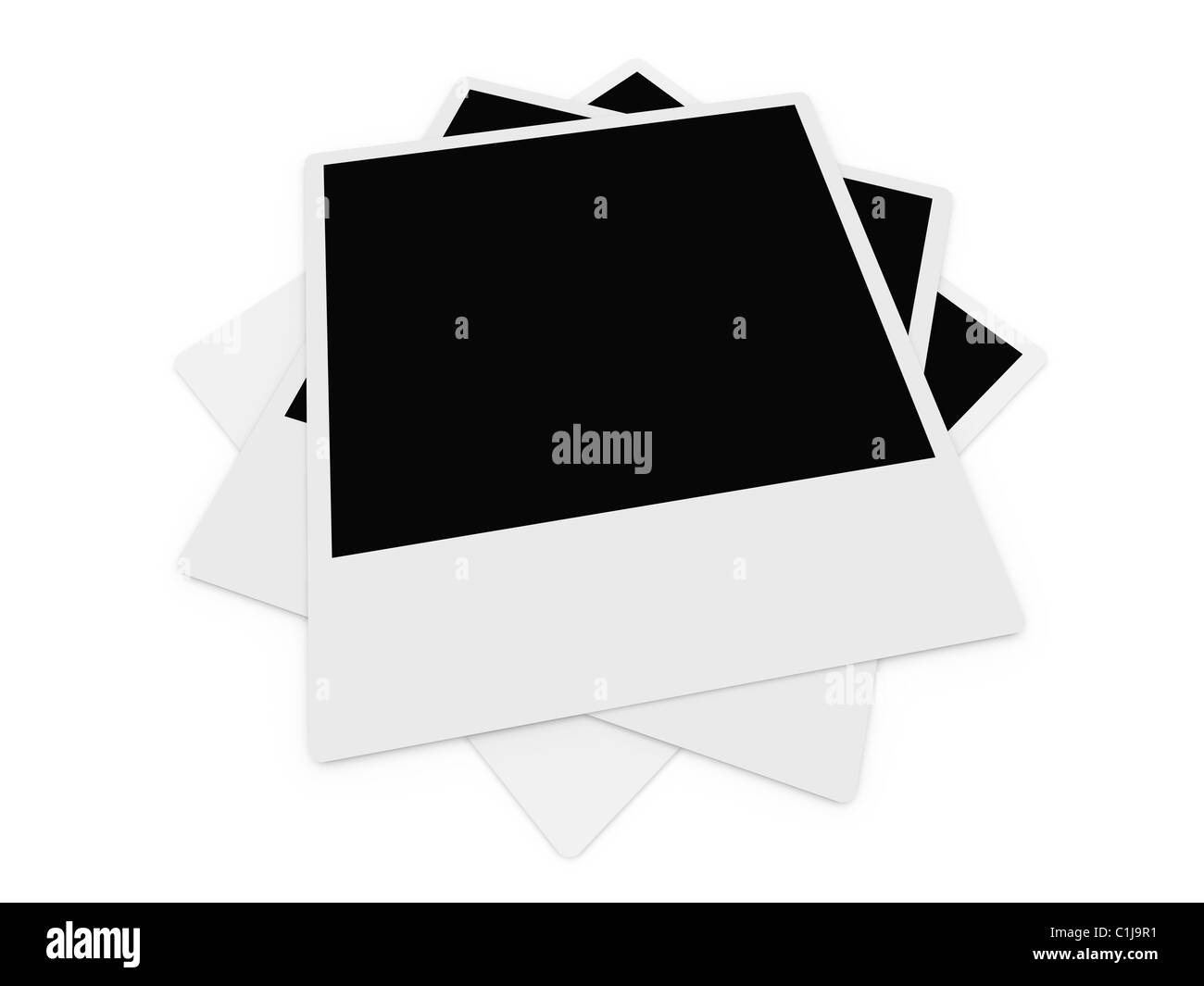 Classic picture frames of instant image cameras Stock Photo - Alamy