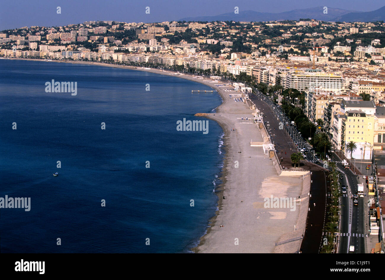 France, Alpes Maritimes, Nice, Baie des Anges (Angels Bay Stock Photo ...