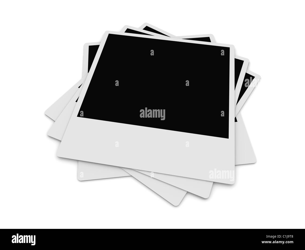 Classic picture frames of instant image cameras Stock Photo - Alamy