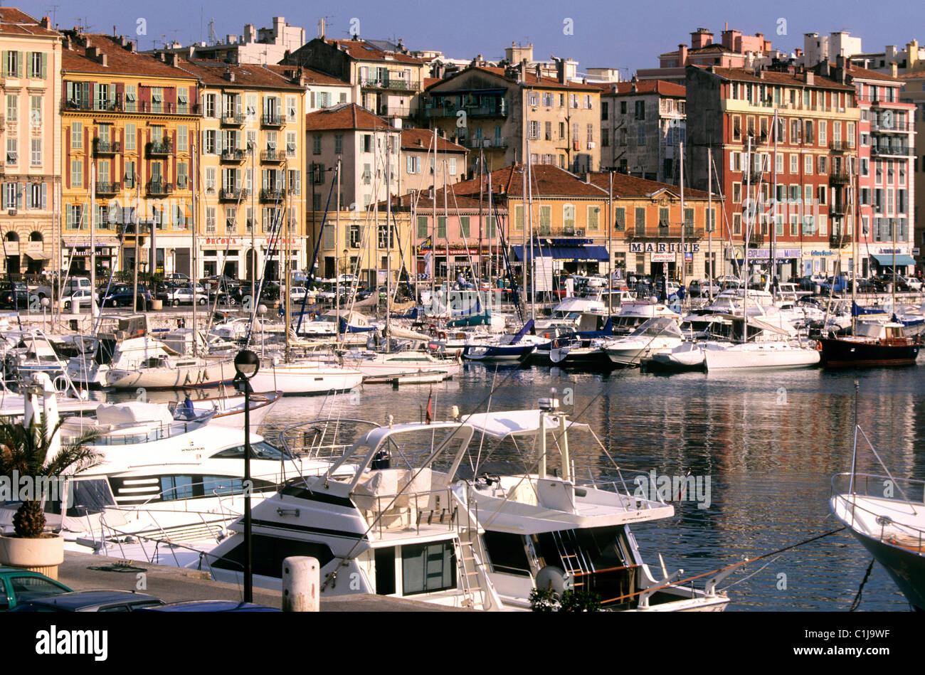 France, Alpes Maritimes, Nice, harbour Stock Photo - Alamy