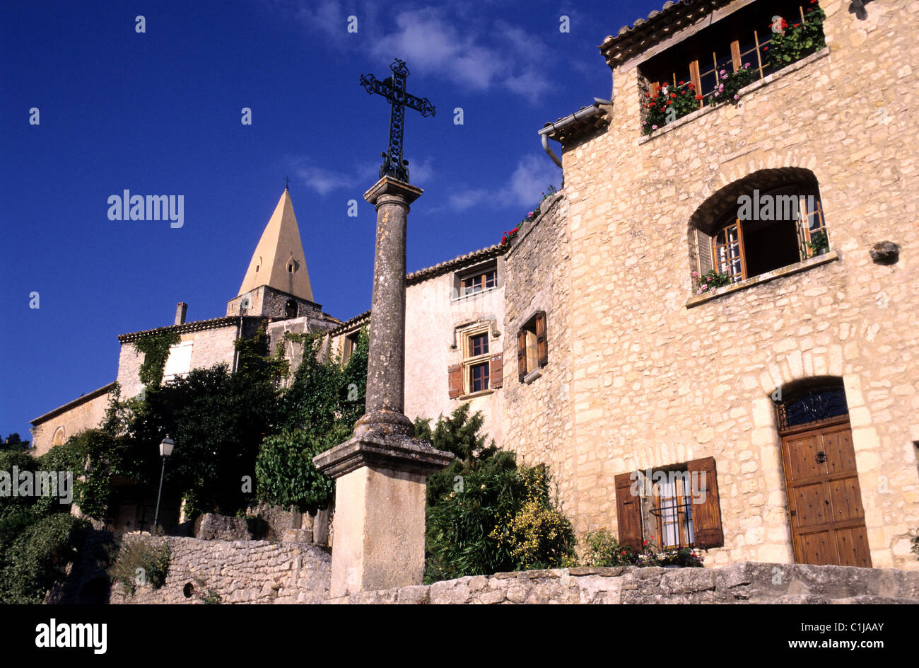 Village Of Le Crestet Stock Photos & Village Of Le Crestet Stock Images ...