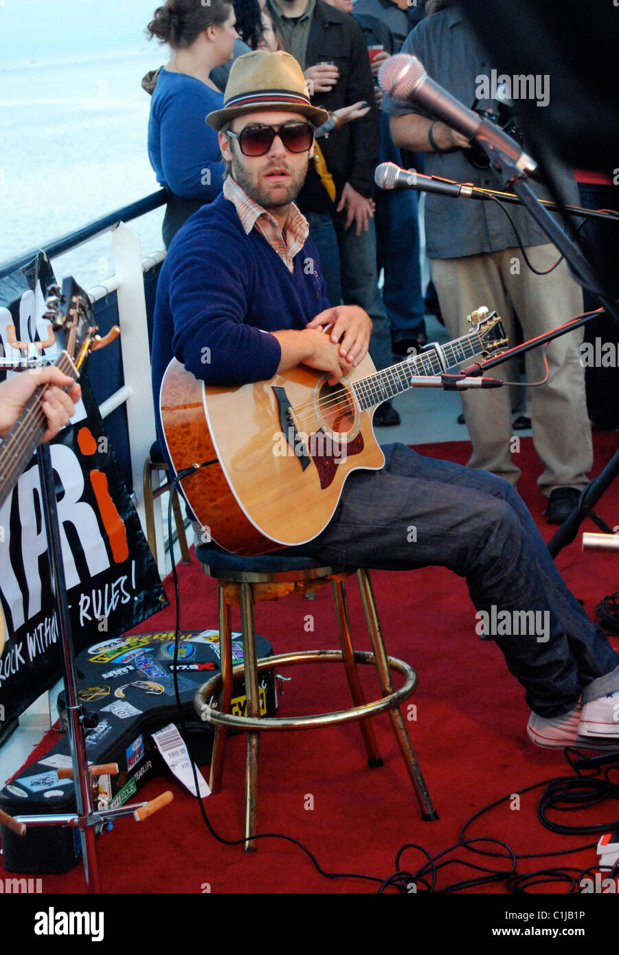 Rickard Goransson Carolina Liar perform on the Adventure Hornblower ...