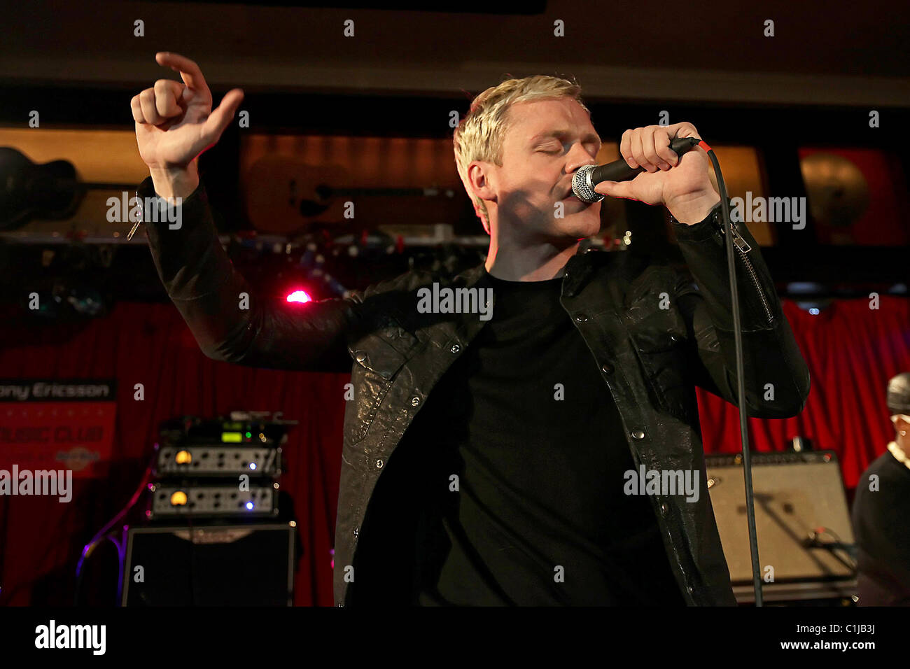 Mr. Hudson, real name Ben Hudson performs for the Q Music Club at the ...