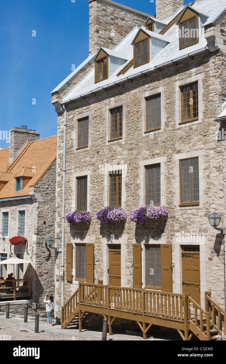 Quebec City, Quebec, Canada. Buildings in Old City Stock Photo - Alamy