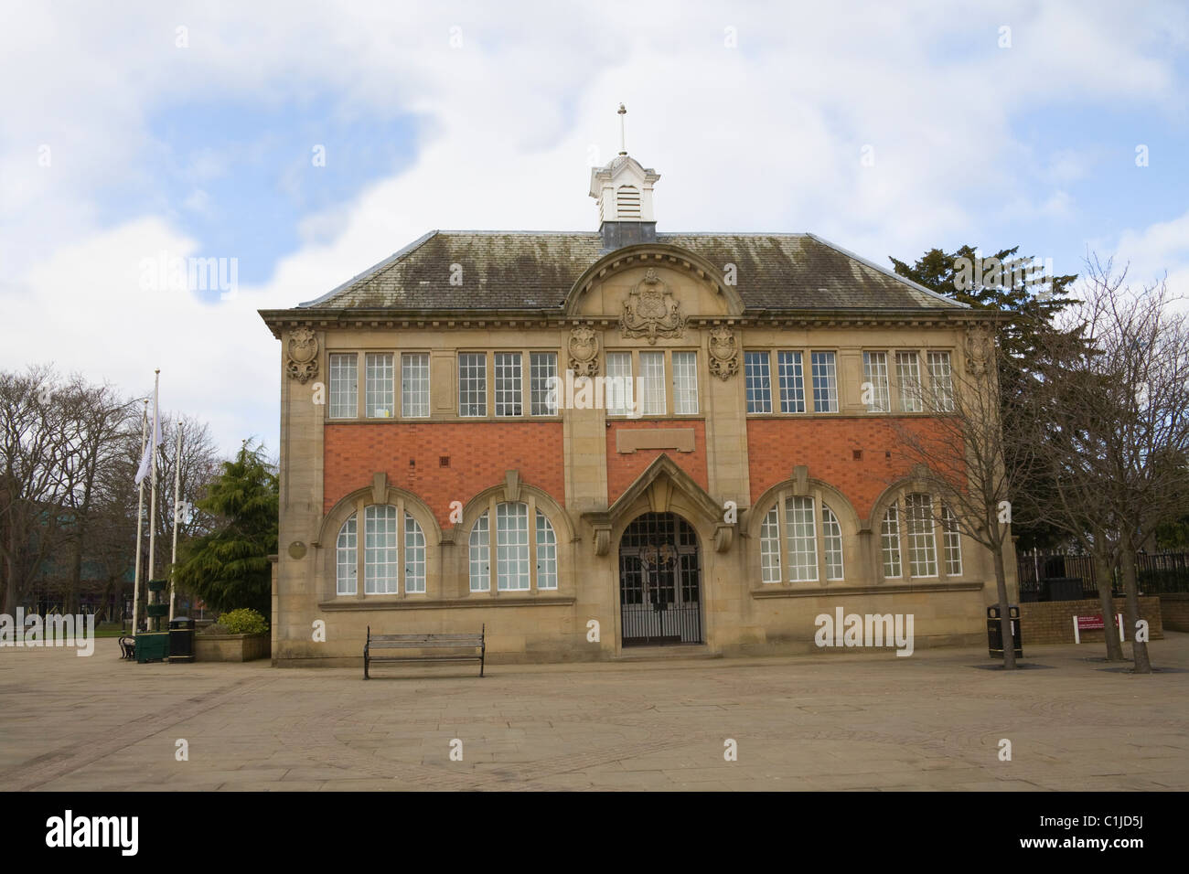 Wrexham North Wales The Old Library and Guildhall building Stock Photo ...