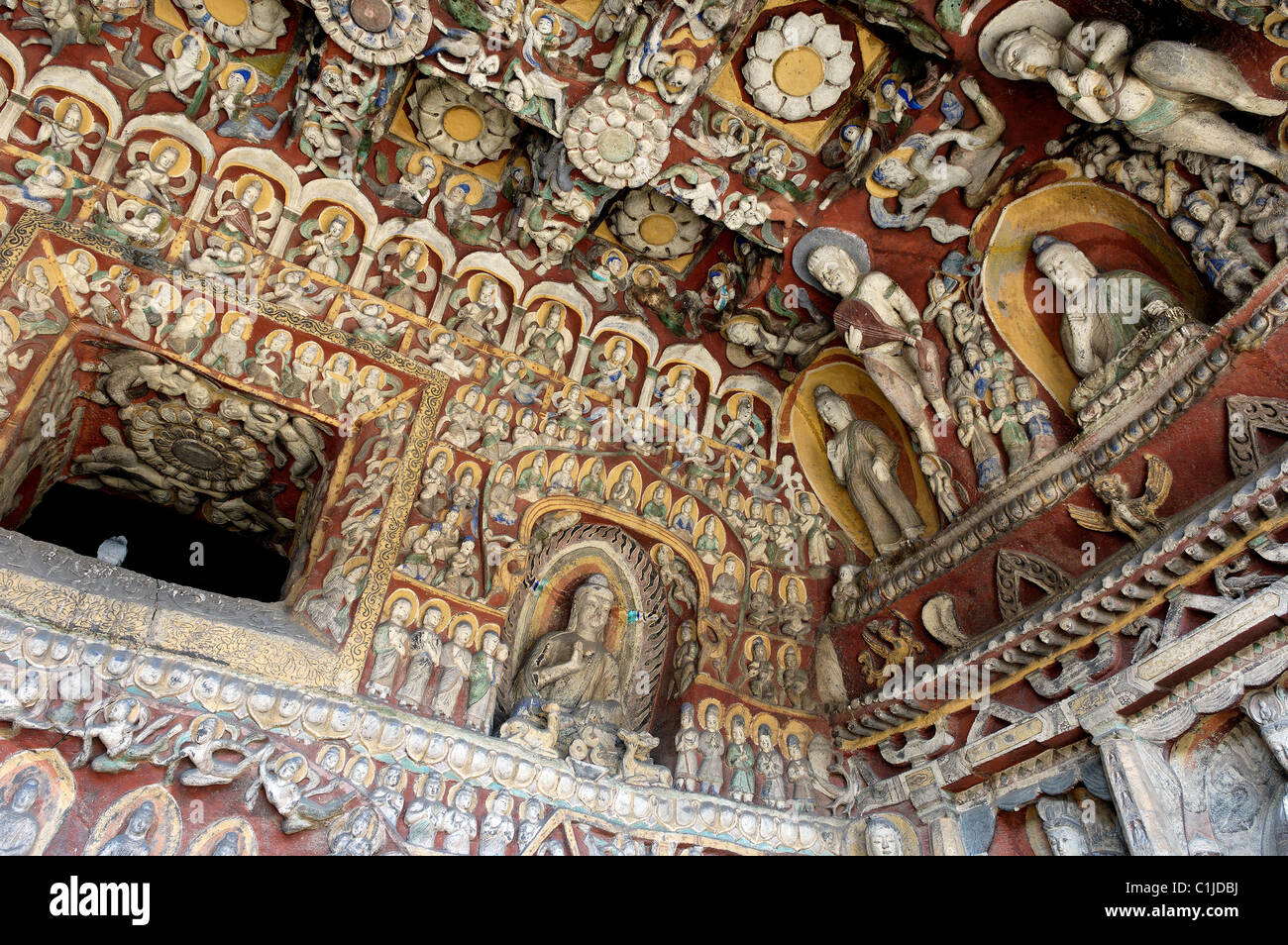 China Shanxi Datong the Yungang grottoes with their 252 caves & 51,000 ...