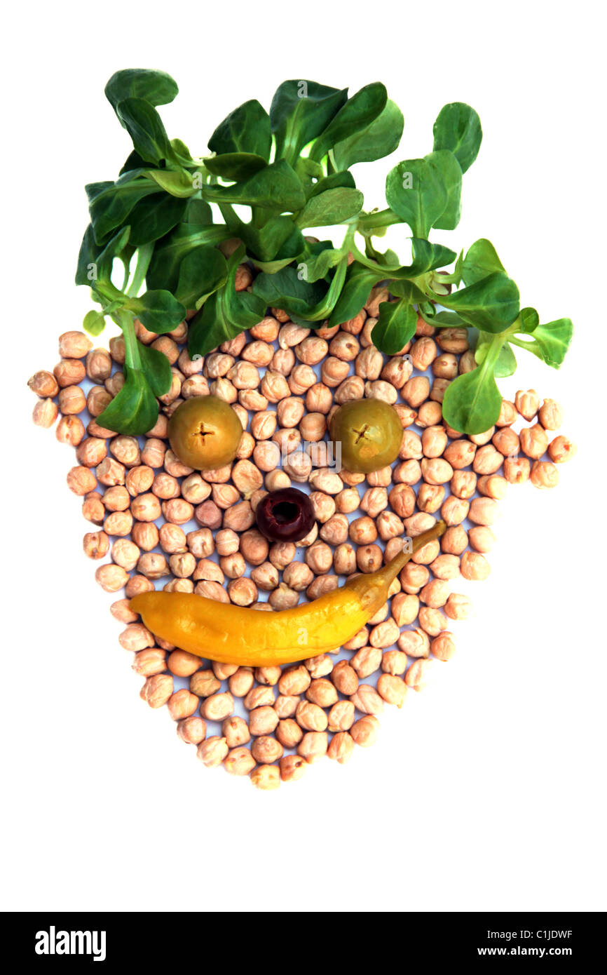 Food smile face funny Cut Out Stock Images & Pictures - Alamy