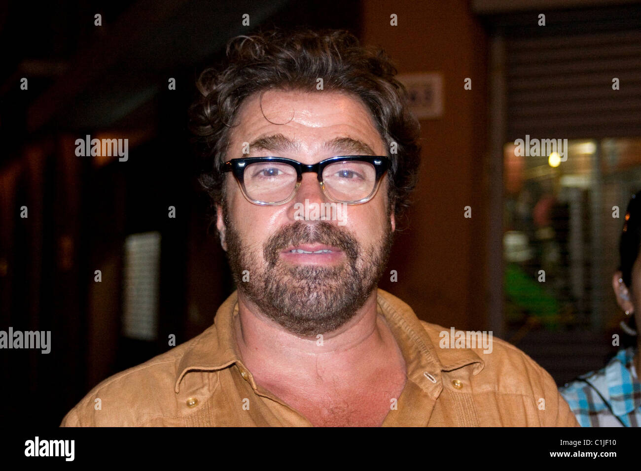 American actor of 'The Sopranos' Michael Rispoli on the film set of ...