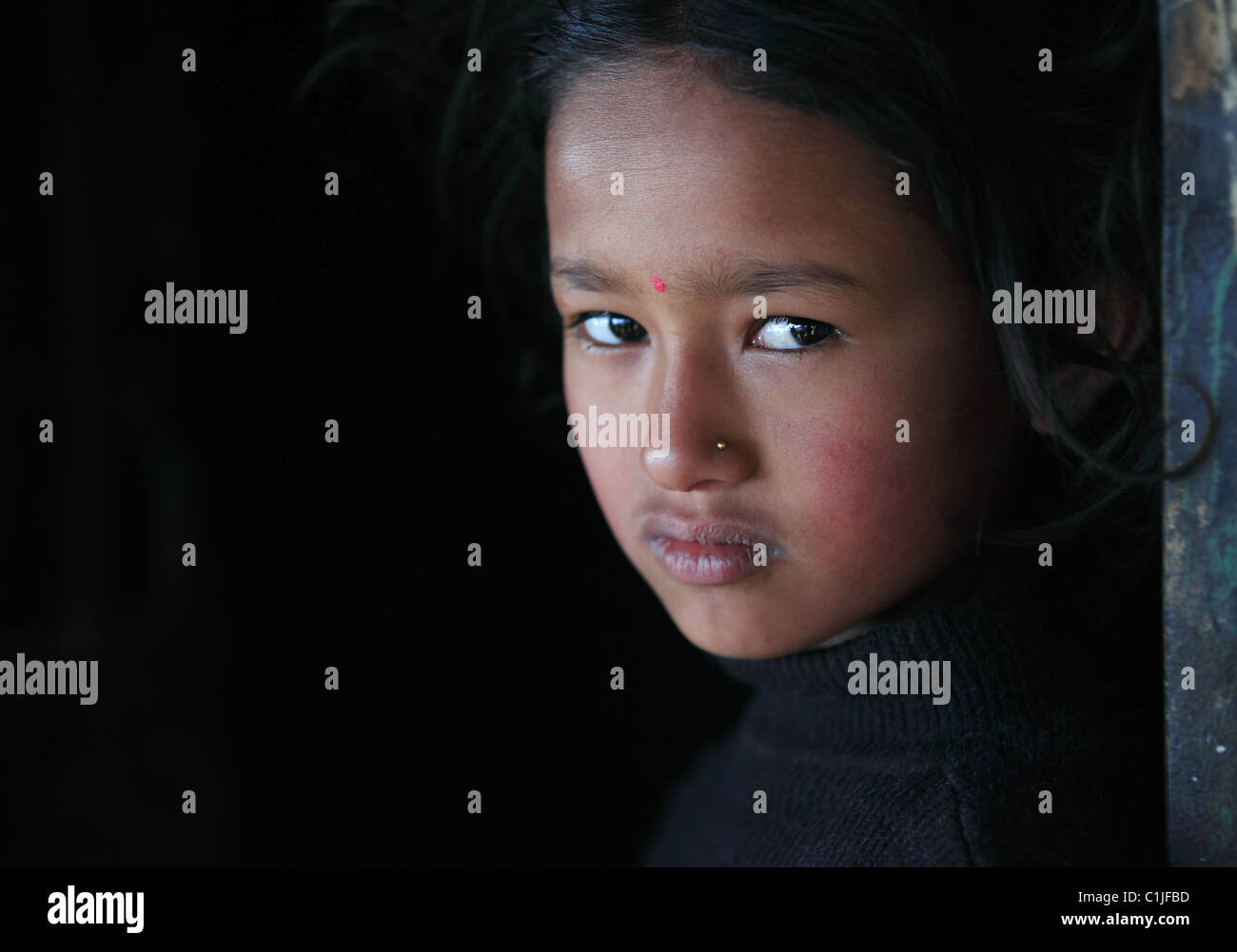 Indigenous girl sad hi-res stock photography and images - Alamy