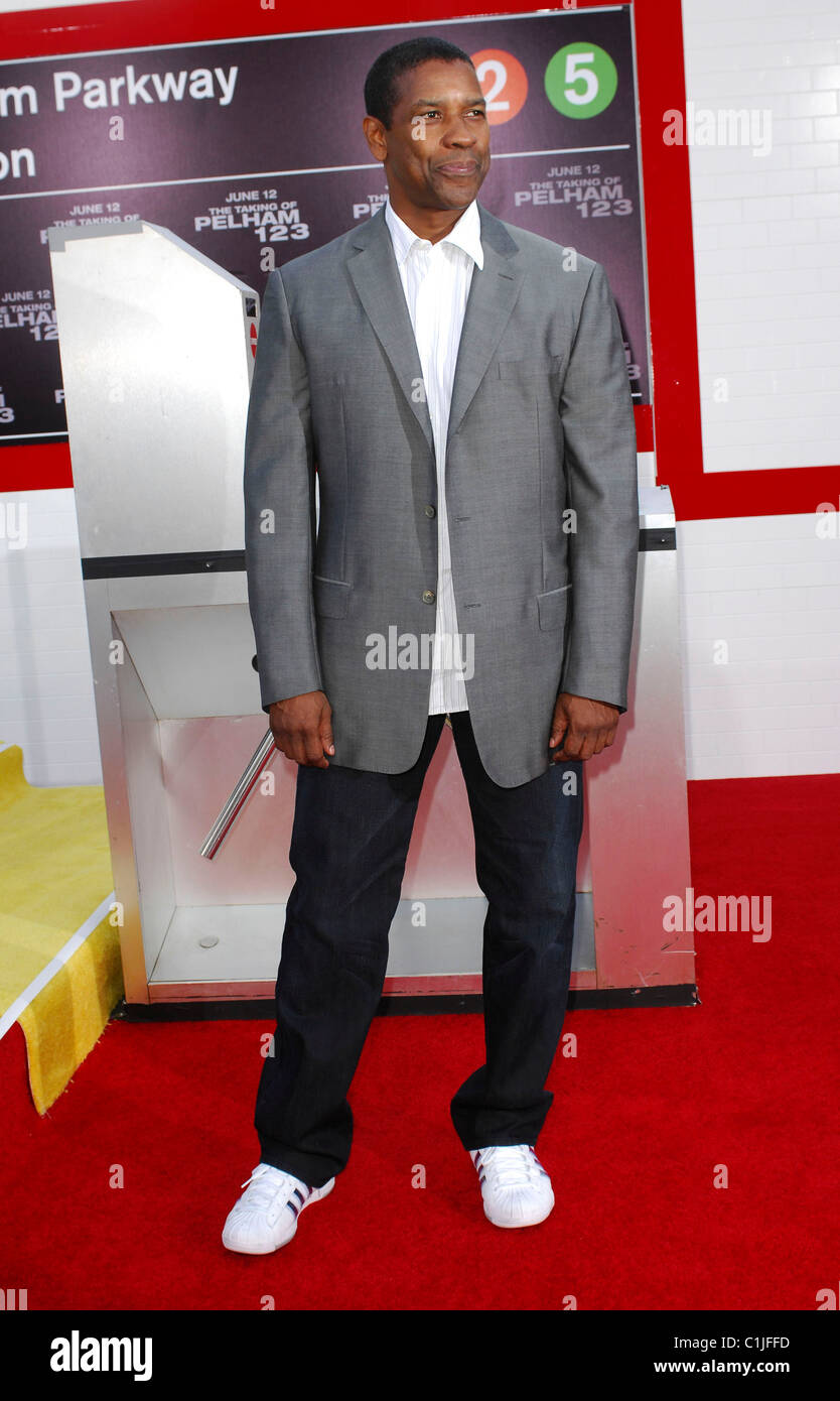 Denzil Washington Los Angeles Premiere of 'The Taking of Pelham 123' at ...