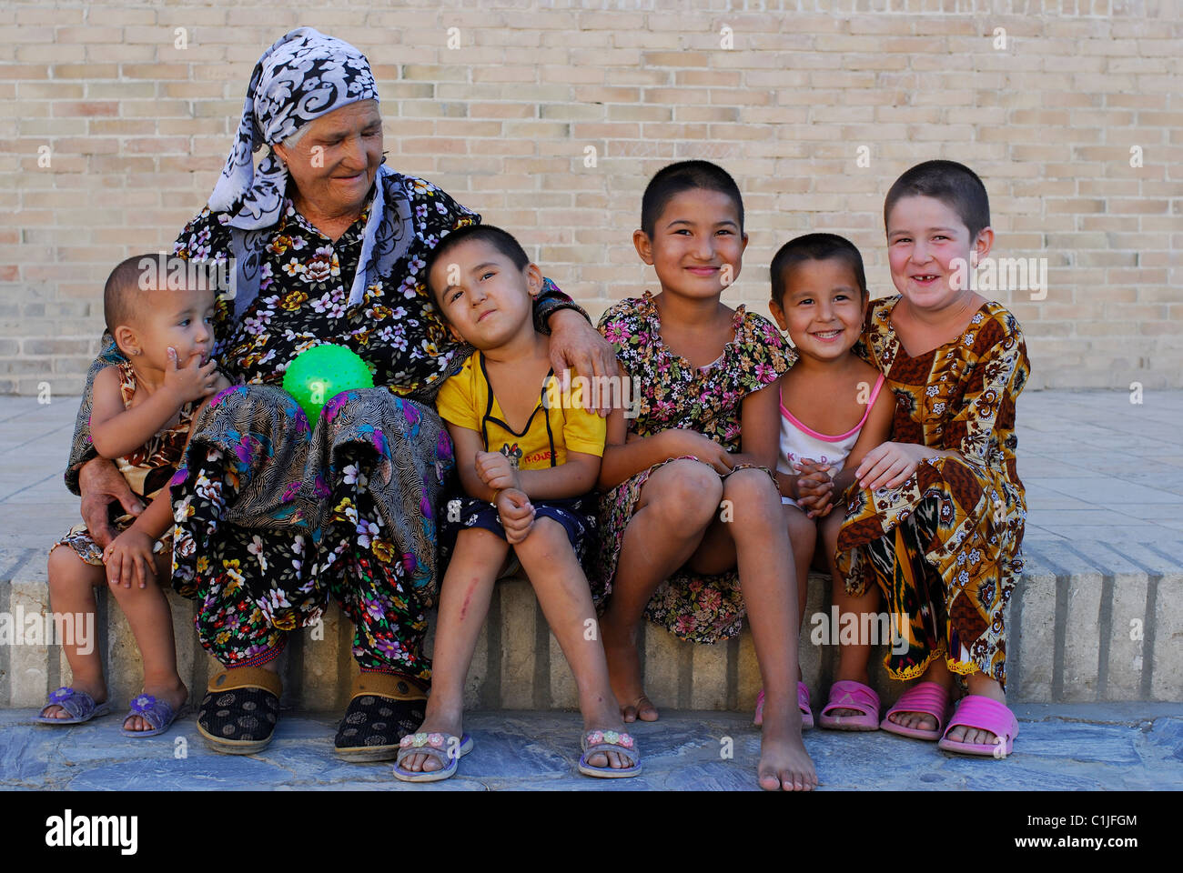 Uzbekistan, Bukhara, portraits of children Stock Photo - Alamy