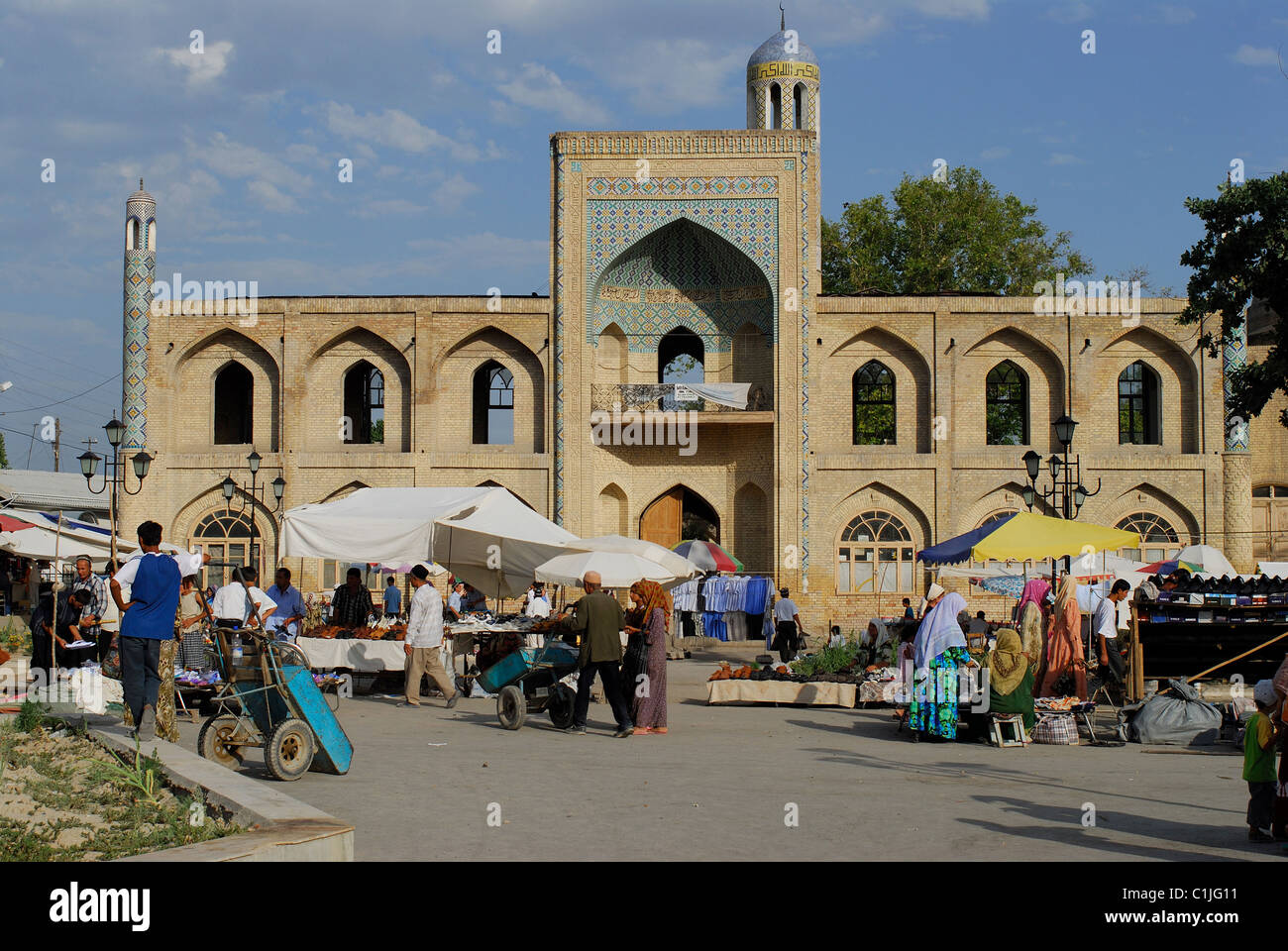 Uzbekistan, Ferghana valley, Namangan, an old medersa Stock Photo - Alamy