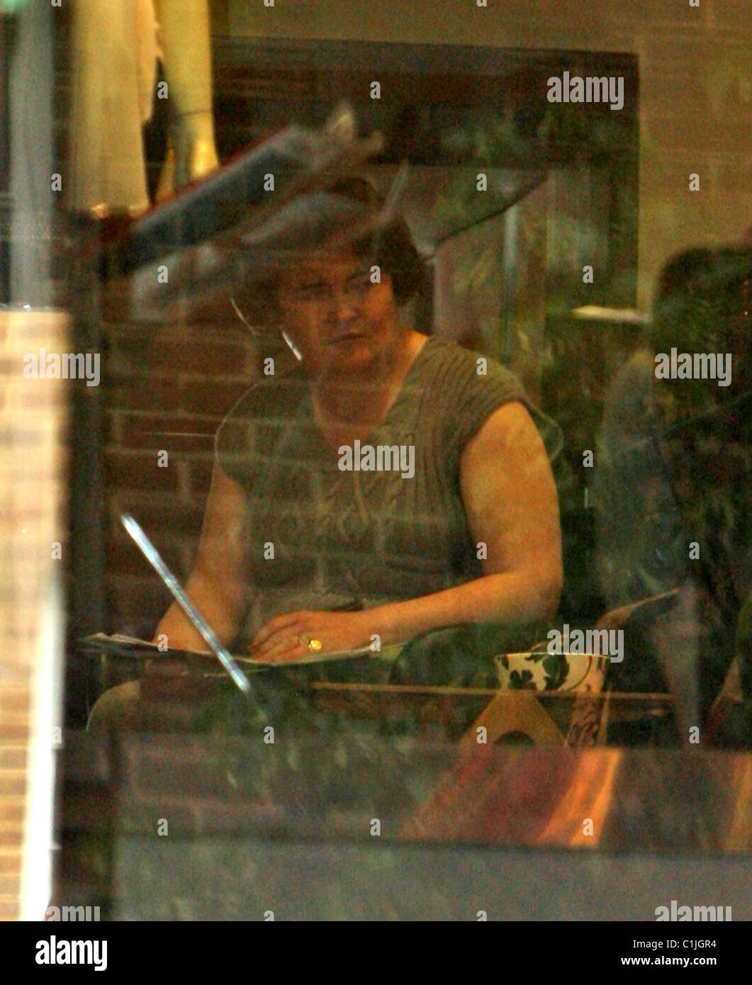 Susan Boyle shopping at Lulu and Fred. The singer seemed in high ...