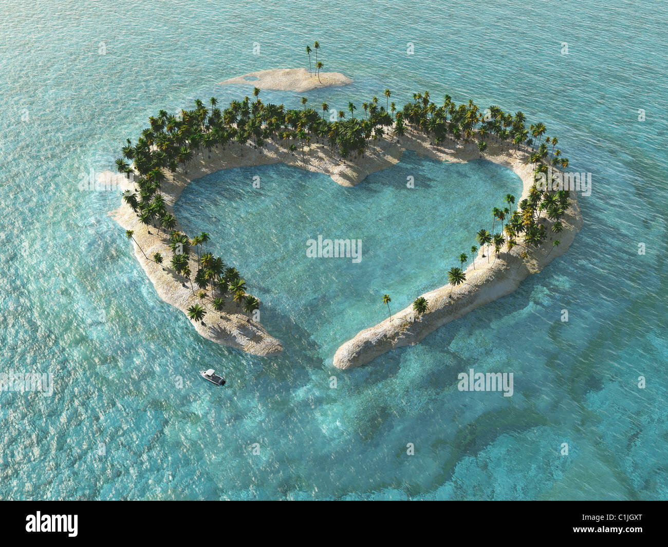 Heart shaped oasis hi-res stock photography and images - Alamy