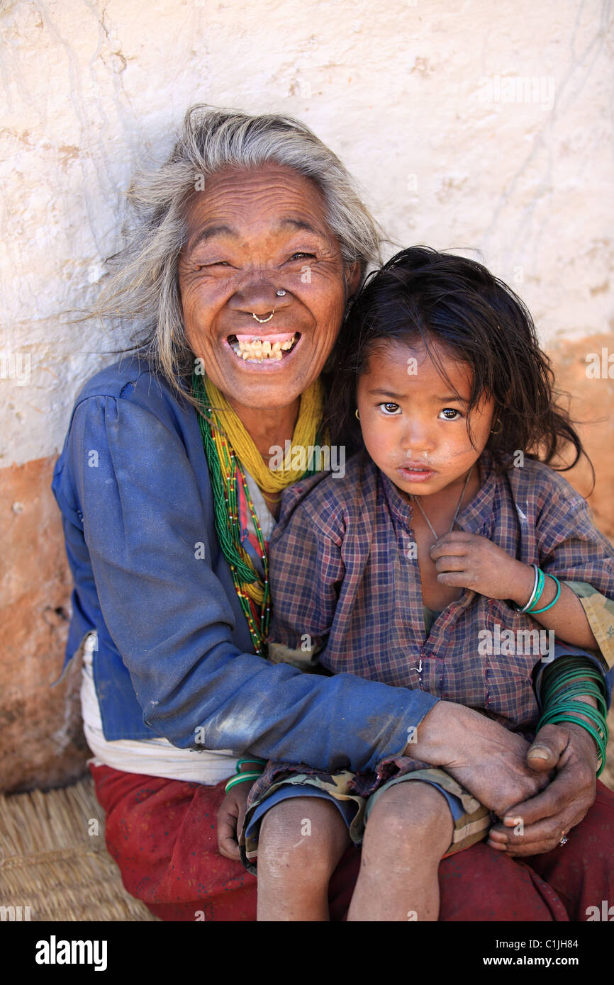 Nepali mother and child hi-res stock photography and images - Alamy