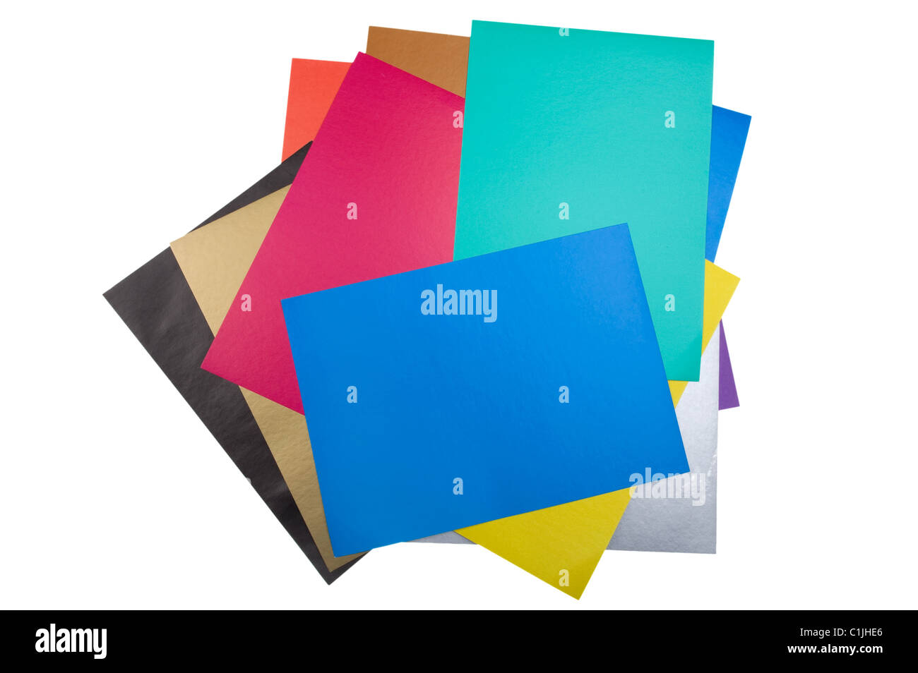 object on white - color paper close up Stock Photo - Alamy