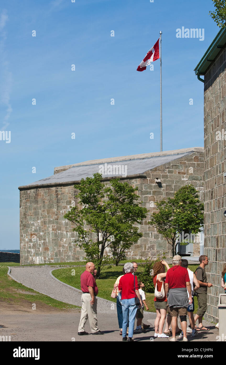 Quebec City, Quebec, Canada. Tourists at the La Citadelle (Citadelle of ...