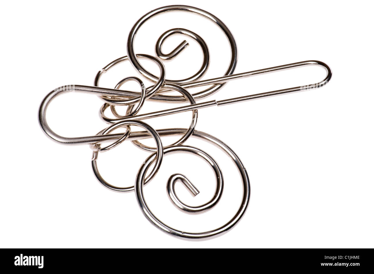 object on white - conundrum close up Stock Photo - Alamy