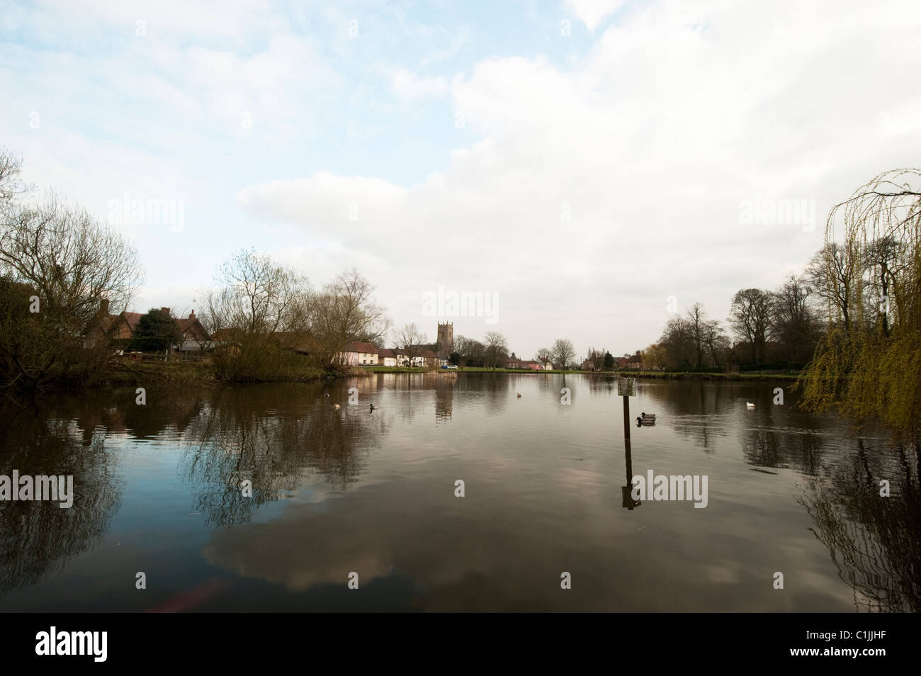 Village pond at Great Massingham, Norfolk Stock Photo - Alamy