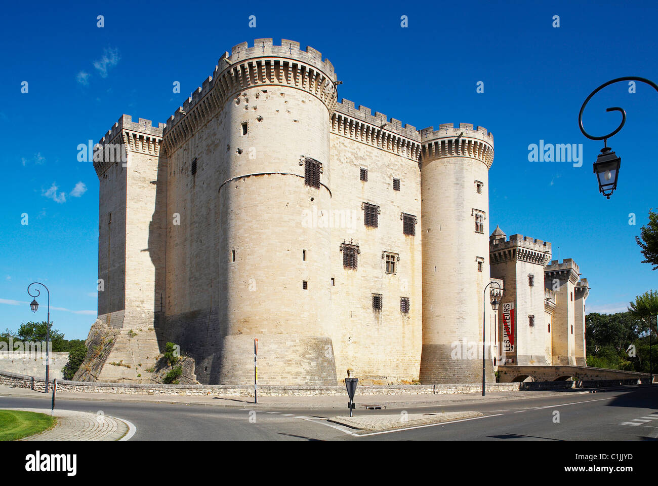 France, Bouches du Rhone, Tarascon, King Rene's castle of the 14th/15th ...