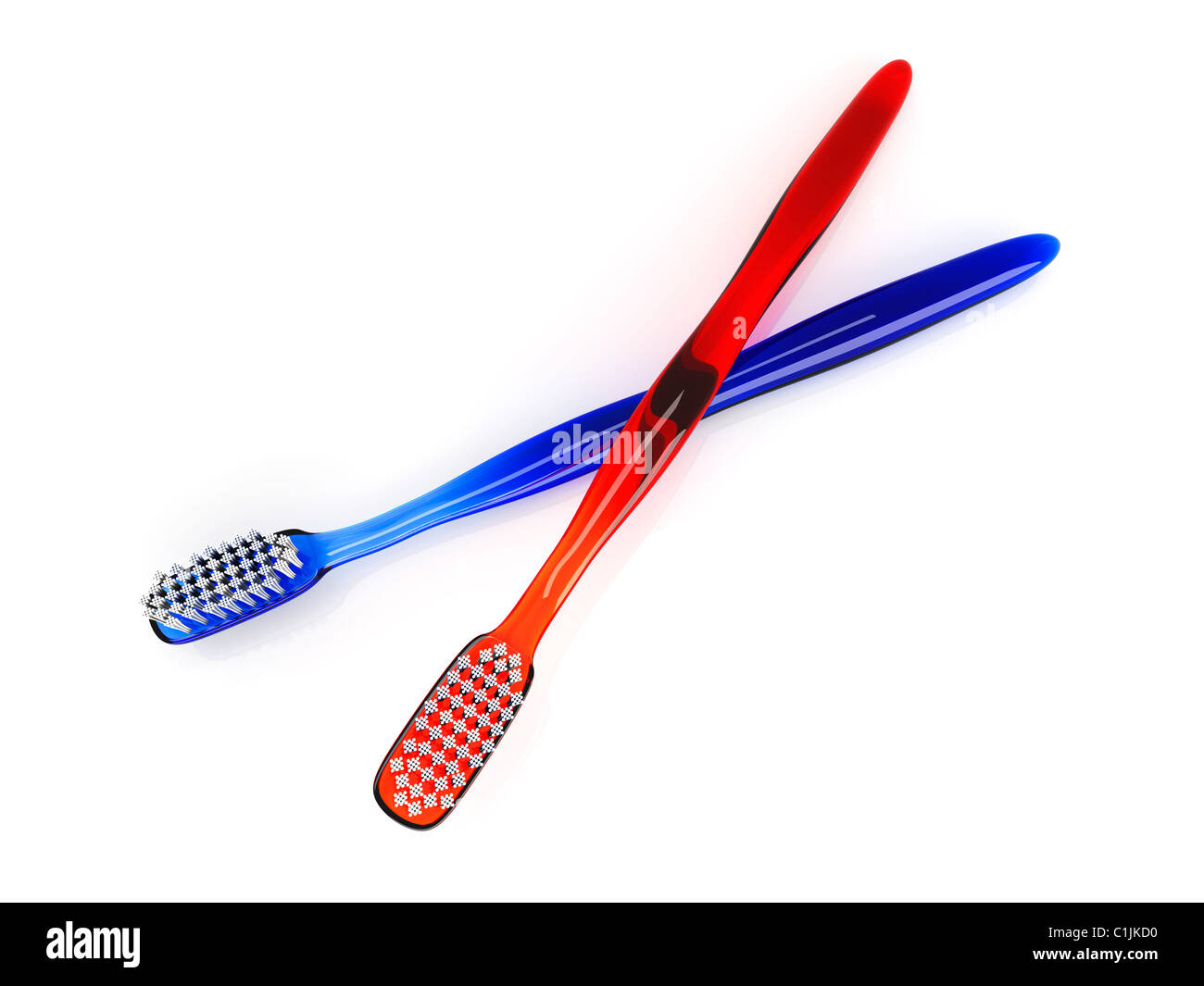 Toothbrush couple Cut Out Stock Images & Pictures - Alamy