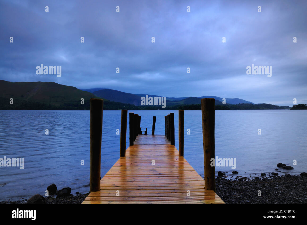 The Jetty, Derwent Water, Cumbria, UK Stock Photo - Alamy