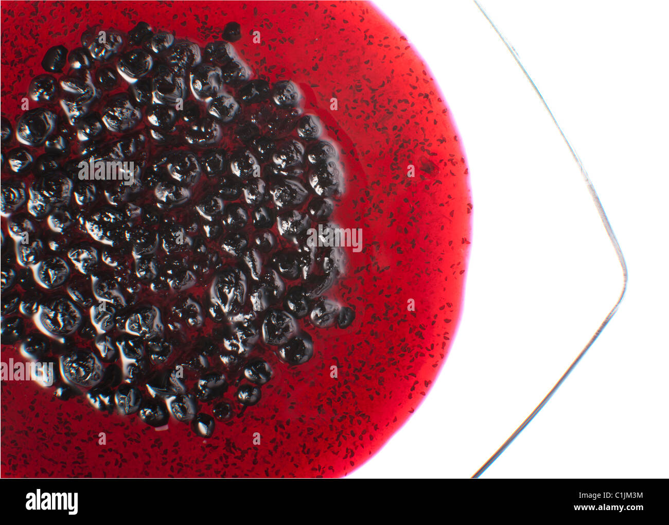 blueberry jam on a white background,cutout,isolated Stock Photo - Alamy