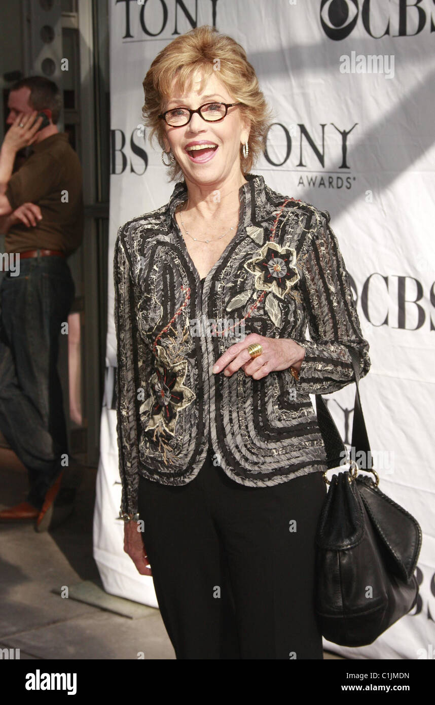 Jane Fonda The Tony Eve Cocktail Reception held at Montenapo Restaurant ...