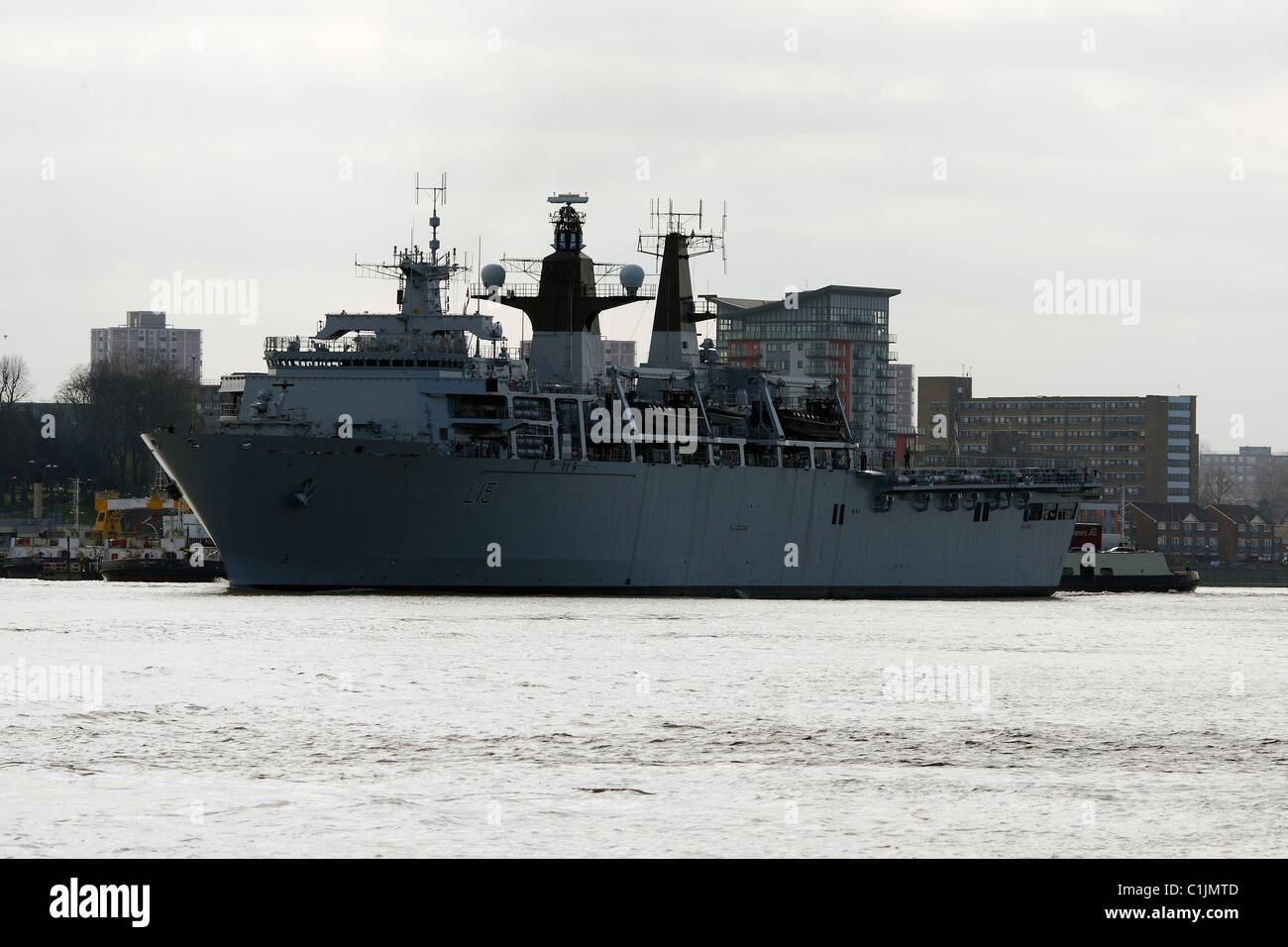 L15 HMS Bulwark in London Stock Photo - Alamy