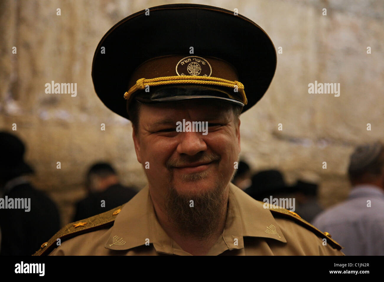 An Ultra Orthodox Jew wearing costume during Purim festival in the ...