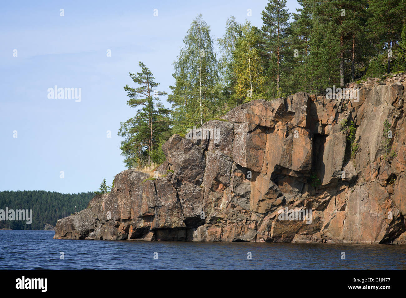 Rocks of Ladoga lake Stock Photo - Alamy