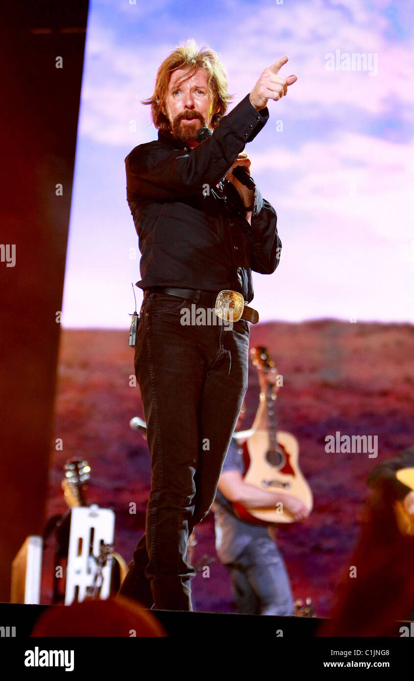 Ronnie Dunn performing live at LP Field as part of the CMA Music ...