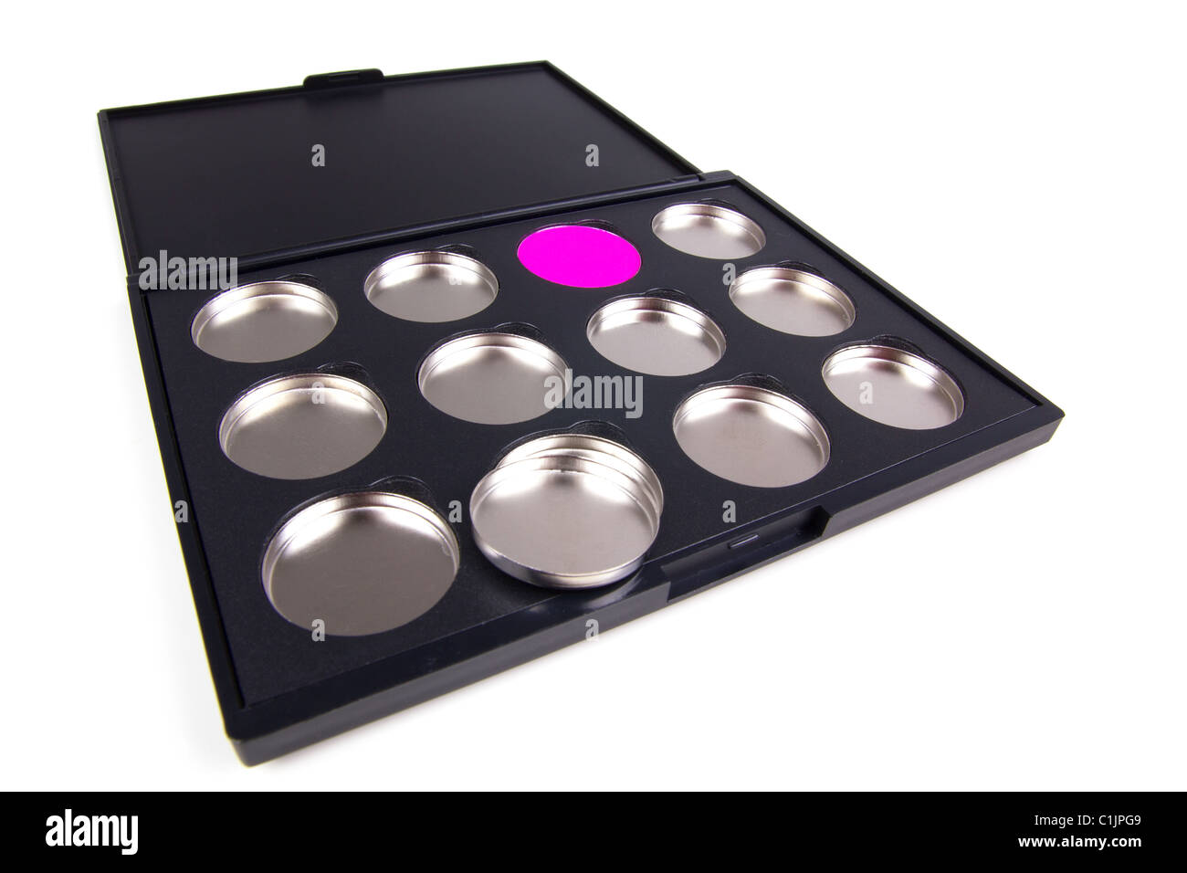 Empty magnetic palettes, closeup on white Stock Photo - Alamy