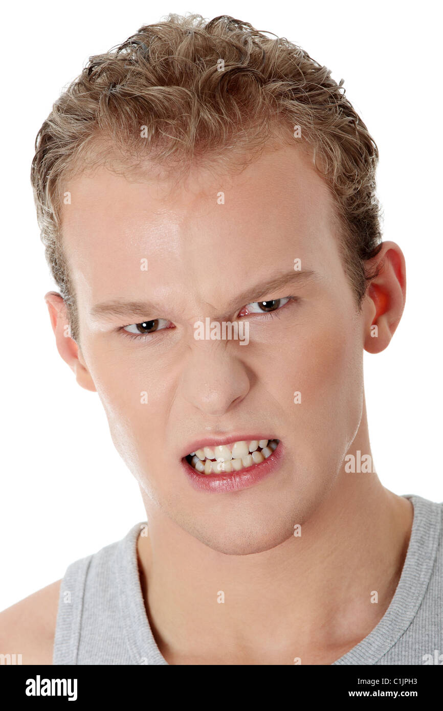 Angry man isolated hi-res stock photography and images - Alamy