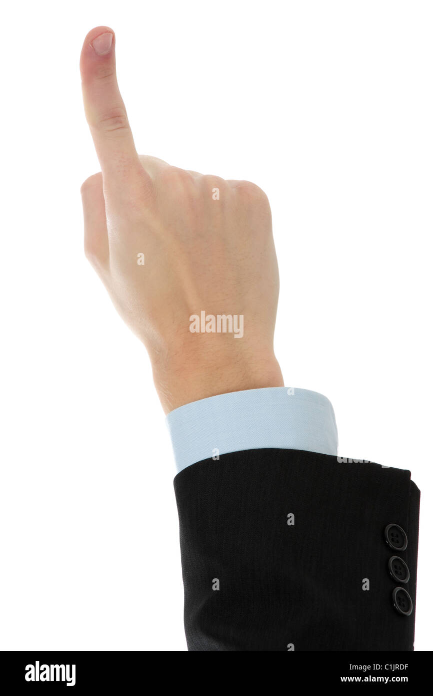Gesturing hand isolated on white background Stock Photo - Alamy