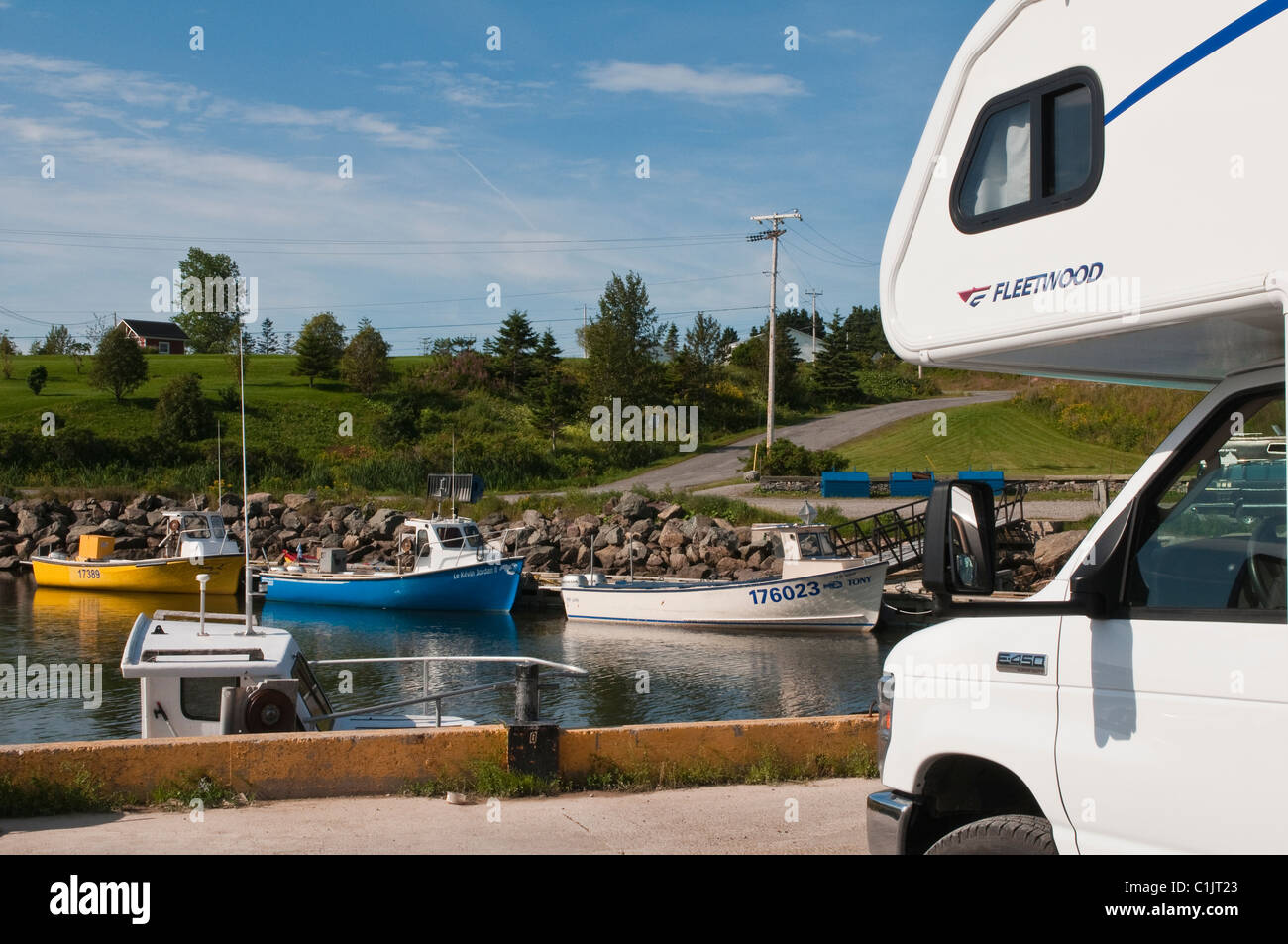 Quebec, Canada. Small fishing village near Grande-Riviere Stock Photo ...