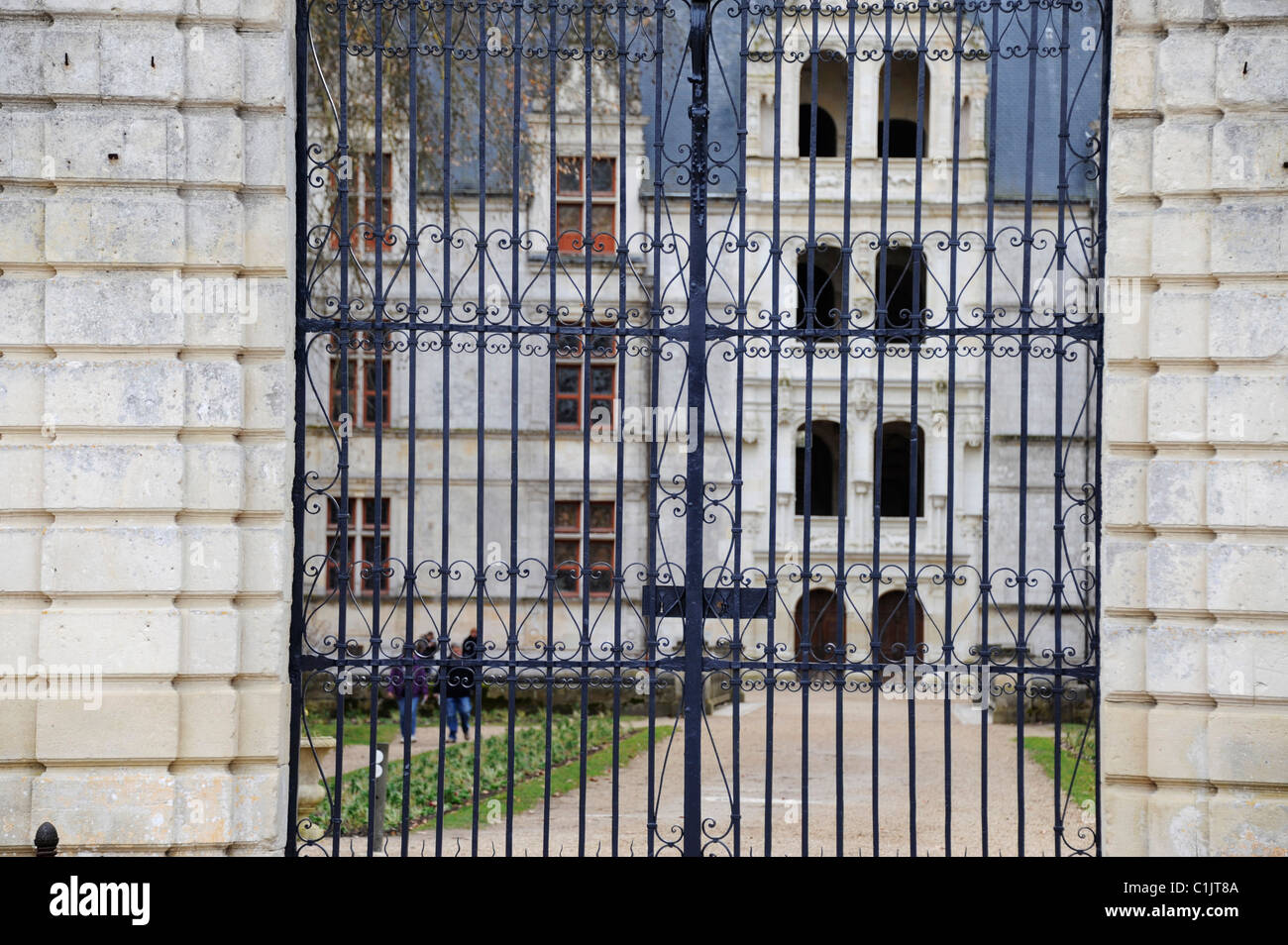 The Chateau of Azay-le-Rideau castle,Indre river valley,Loire valley ...