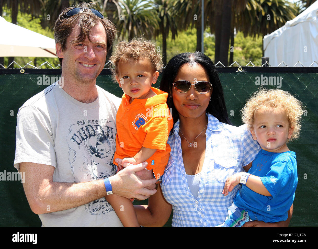 Garcelle Beauvais Nilon and family Elizabeth Glaser Pediatric AIDS ...