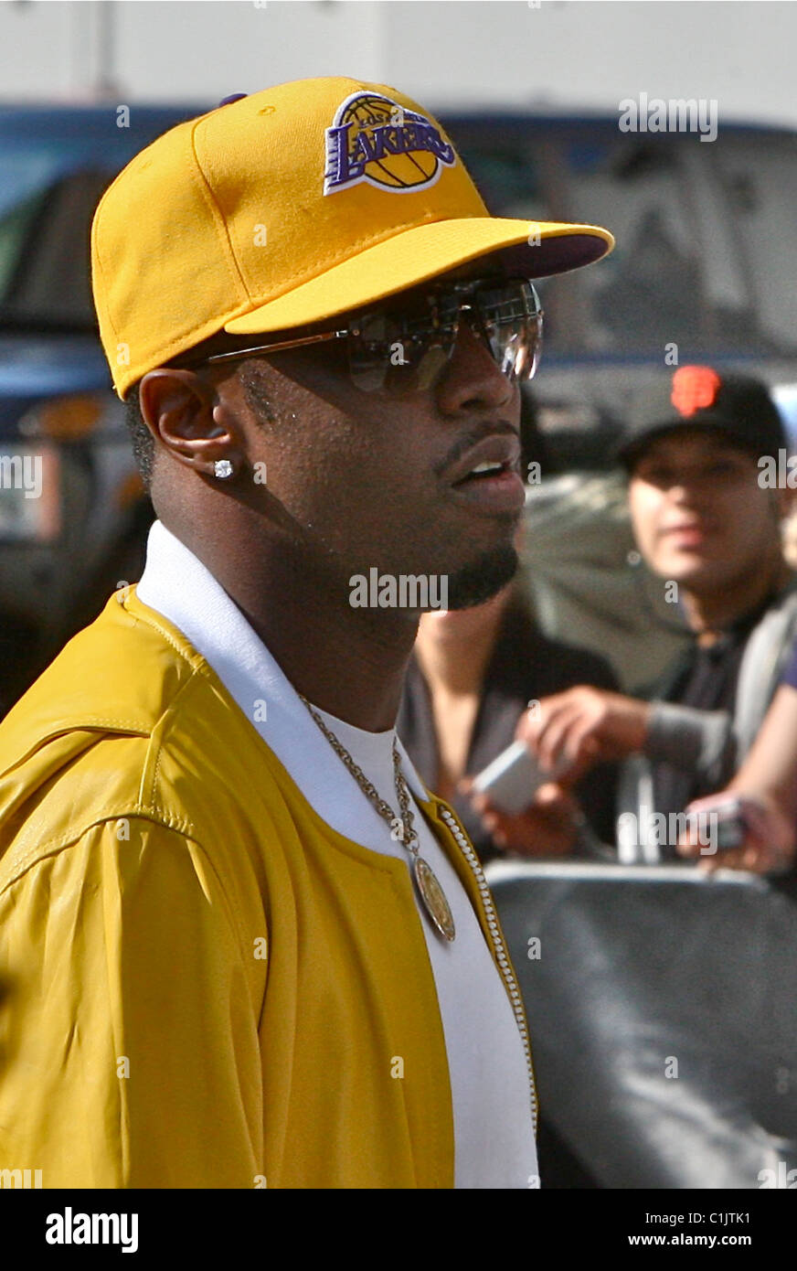 Sean Combs aka P Diddy arriving amongst the crowds of fans coming to ...